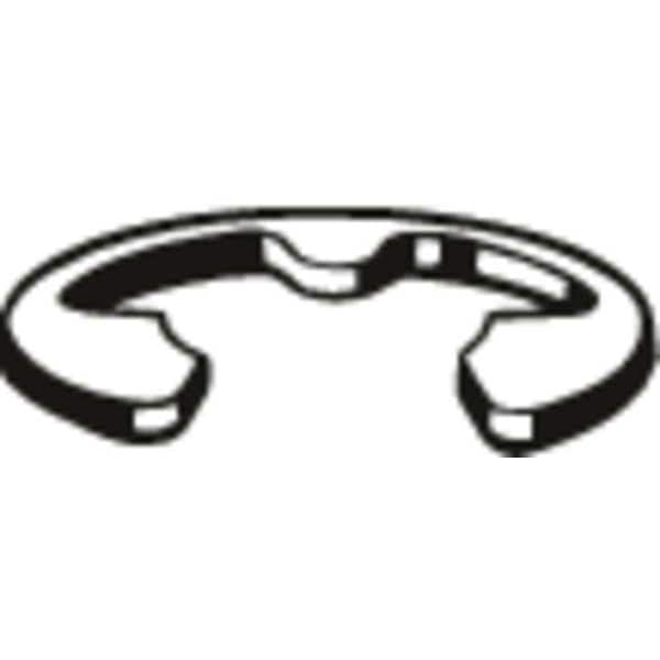 Zoro Select X-Washer Retaining Washer, Steel, Plain Finish, 100 PK ...