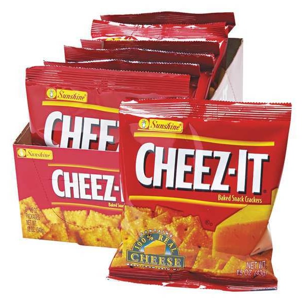 Cheez-It 1.5oz. Cheez-it, Original, 8 PK 12233 | Zoro