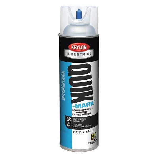 Krylon Industrial Inverted Marking Paint, 17 oz., Clear, Water -Based ...
