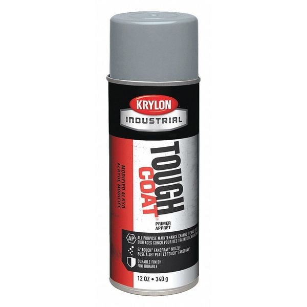 Krylon Light Gray - Sandable, Flat, 12 oz. A00341 | Zoro
