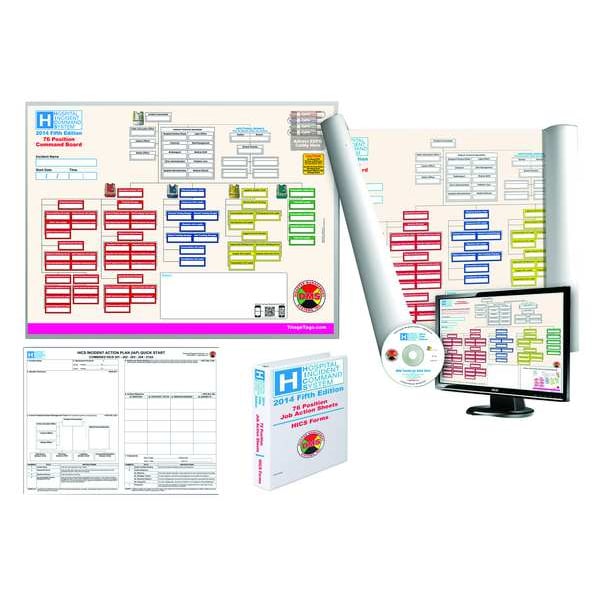 Disaster Management Systems HICS 2014 Command Board, 76 Positions DMS ...