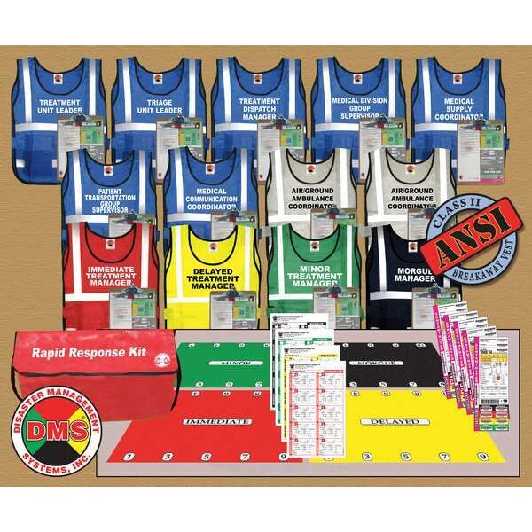 Disaster Management Systems Rapid Response Kit, 13 Vests DMS 05002 | Zoro