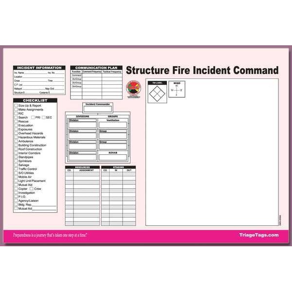Disaster Management Systems Structure Fire ICS Worksheet, PK25 DMS ...