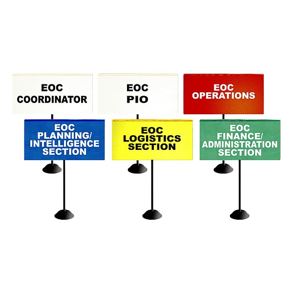 Disaster Management Systems EOC Small Tabletop Flag Kit, 6 Flags DMS ...