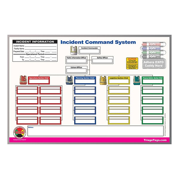 Disaster Management Systems ICS Command Board DMS 05794 | Zoro