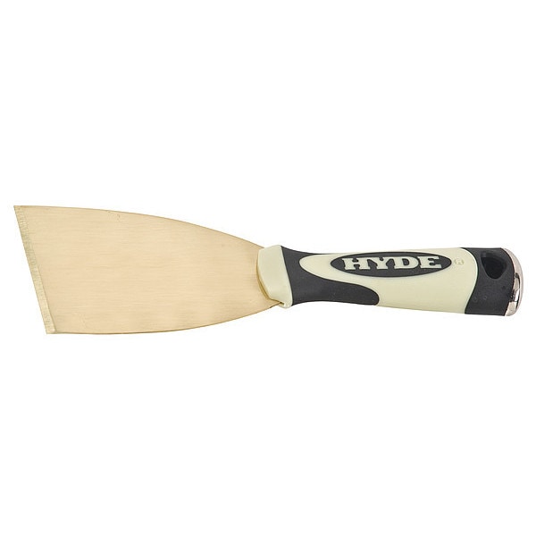 Hyde Scraper, Stiff, 3", Brass 06421 | Zoro