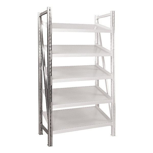 Ssi Schaefer Frame, 20in.D., 60in.H., Steel, Silver OLFR.2060GV2 | Zoro