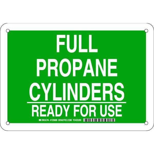 Brady Chemical Sign, 7 in Height, 10 in Width, Plastic, Rectangle ...