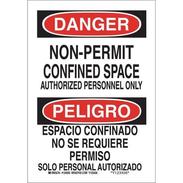 Brady Danger/Peligro SIGN 10X7, 124092 124092 | Zoro