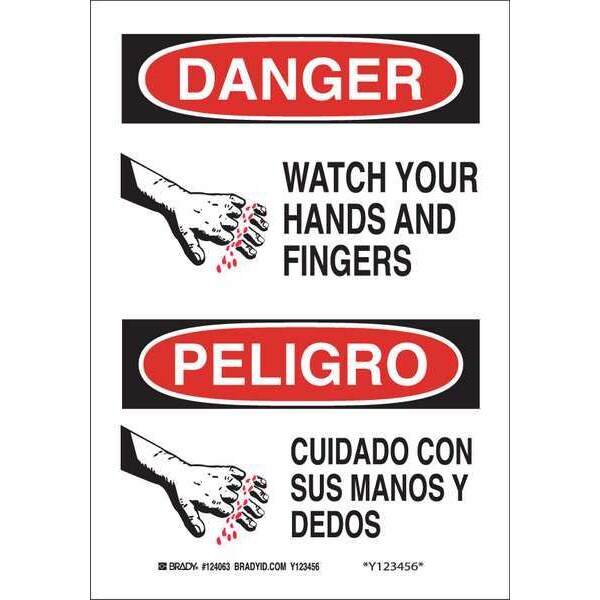 Brady Danger/Peligro, Watch Your Hands And Fingers/Cuidado Coin Sus ...