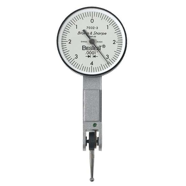 Tesa Brown & Sharpe Dial Test Indicator, Vert, 0 to 0.0001 In 599-7023 ...