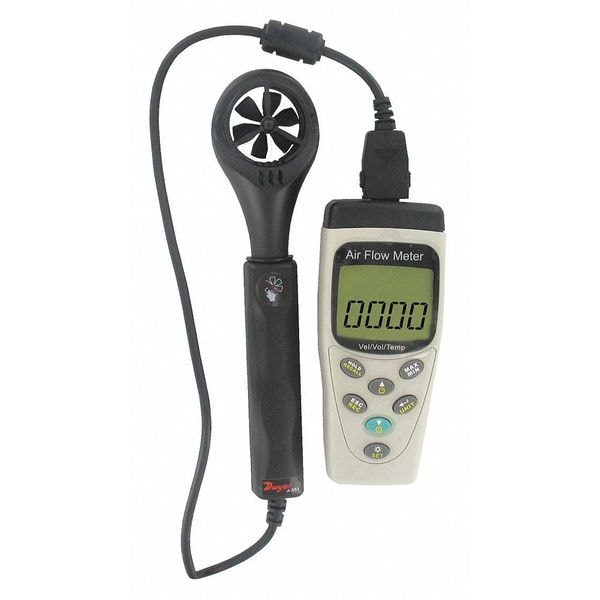 Dwyer Instruments Anemometer, Rotating Vane, Tan MVA-03 | Zoro