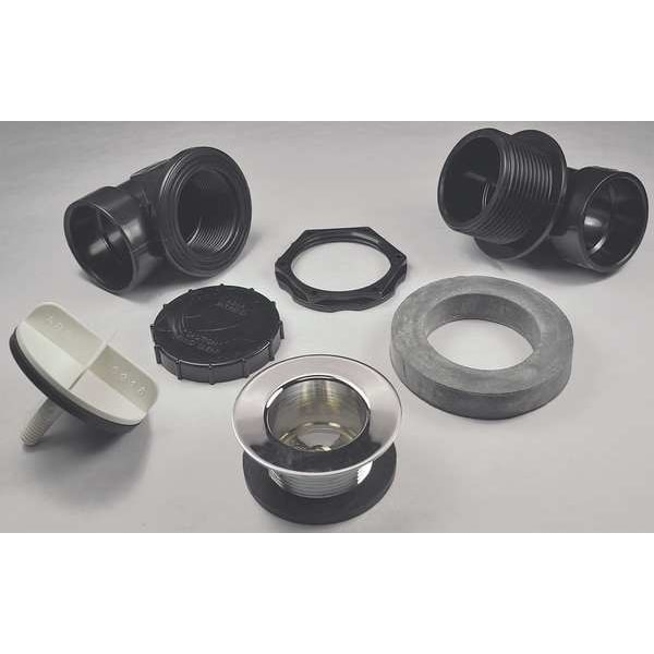 Ab&A Bath Waste & Overflow, Classic Rough-in Kit w/Test Kit 60358 | Zoro