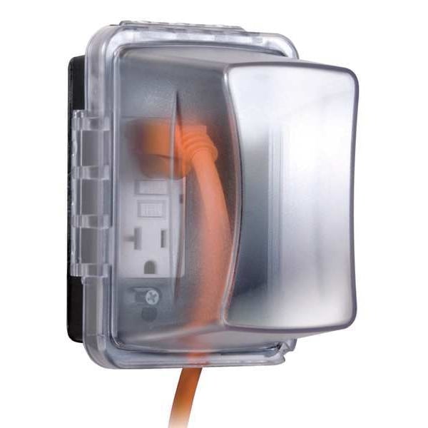 Taymac 1 -Gang Multi-directional While In Use Weatherproof Cover, 4" W ...