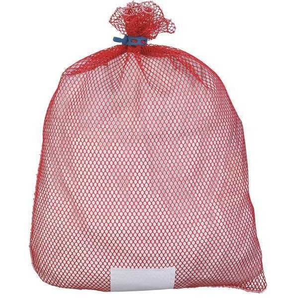 Zoro Select Rubber Closure, Polyester, Laundry Bag, Red MI245557 | Zoro