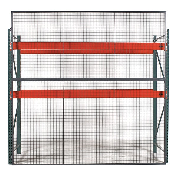 Wirecrafters Back Panel, 120inW, Gray, 2in BaseD BACK105 | Zoro