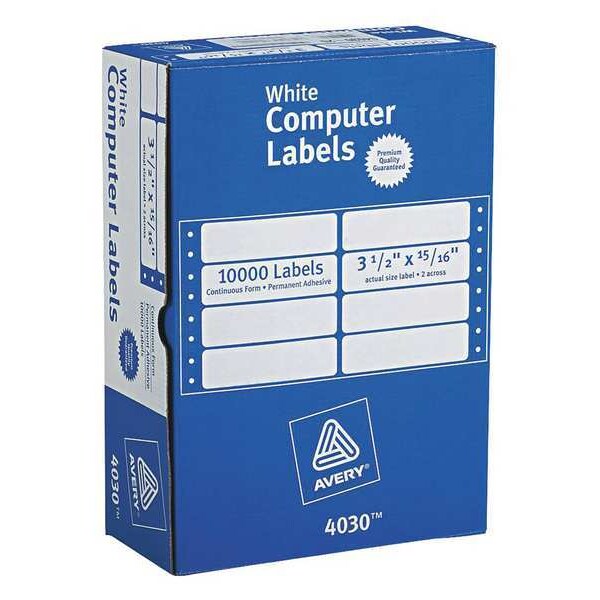 Avery Avery® Continuous Form Computer Labels for Pin-Fed Printers 4030 ...