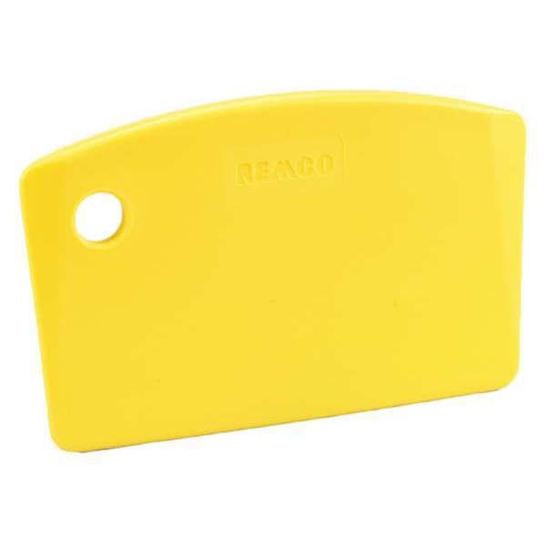Remco Mini Bench Scraper, 5-1/2x3-1/2 in, Yellow 69596 | Zoro