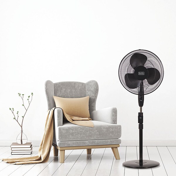 Black & Decker Stand Fan 16" BFSR16B | Zoro