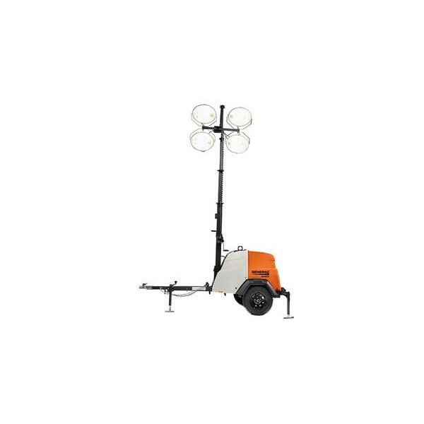 Generac Vertical Mast Light Tower, 6kW, TowDiesel MLT6SM-STD3 | Zoro