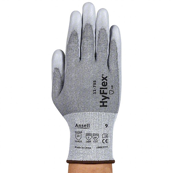 Ansell Cut Resistant Gloves, A5 Cut Level, 18 ga 11-755VP | Zoro