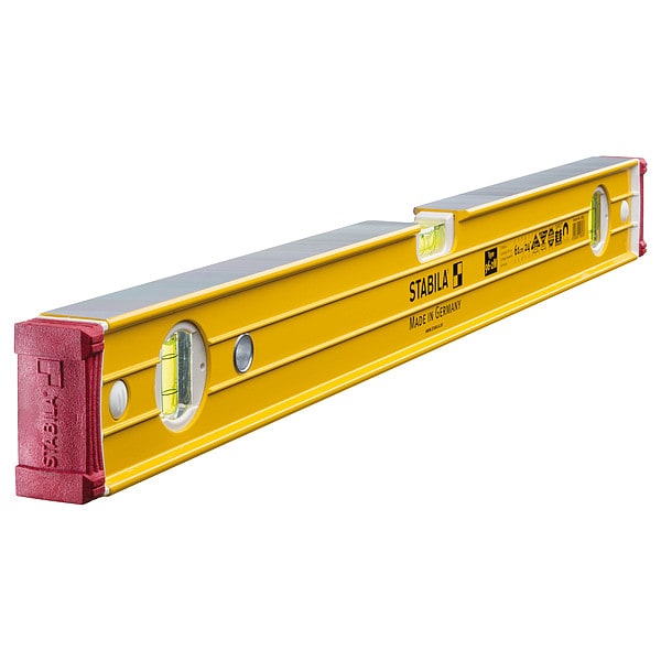 Stabila Box Level, Aluminum, 24 in L, 3 Vials 38624 | Zoro