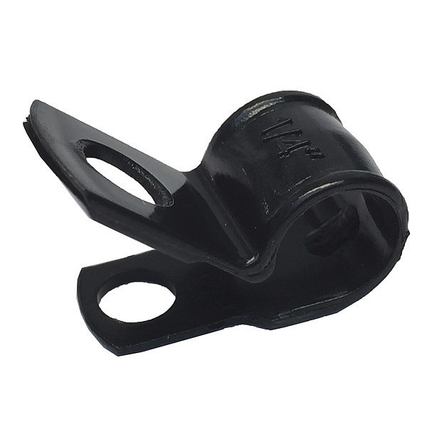Gardner Bender Cable Clamp, Plastic, 1/4 in Bundle Dia., Black, 18 PK ...