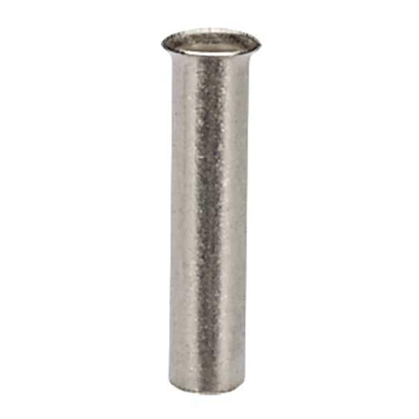 Panduit Ferrule, 16 AWG, Non-Insul, 13/32in., PK1000 F78-10-M | Zoro
