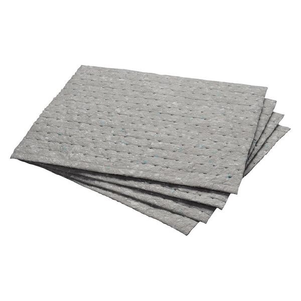 3M Absorbent Pad, 18 gal, 15 in x 17 in, Universal, Gray, Polyester ...
