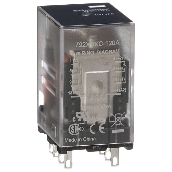 Schneider Electric Plug-In, General Purpose Relay, Square, 12 A, 8 ...