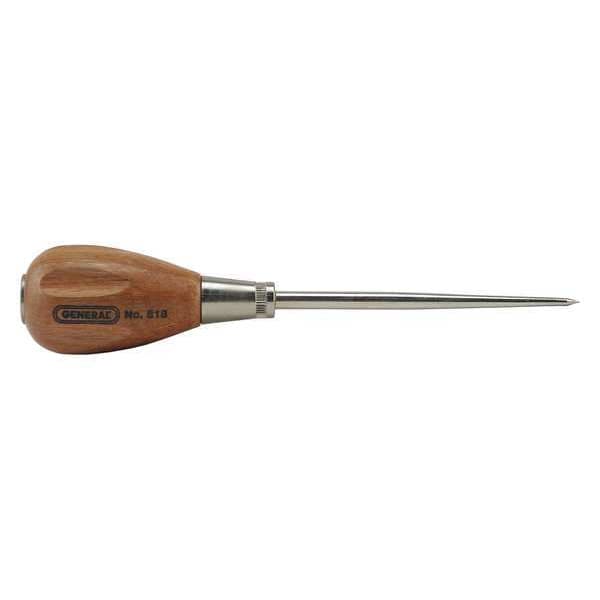 General Tools Scratch Awl, 6-7/8OAL, 3-3/4L x 3/8D Shank 818 | Zoro