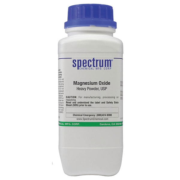Spectrum Chemical Magnesium Oxide, Heavy Powder, USP, 500g MA125 ...
