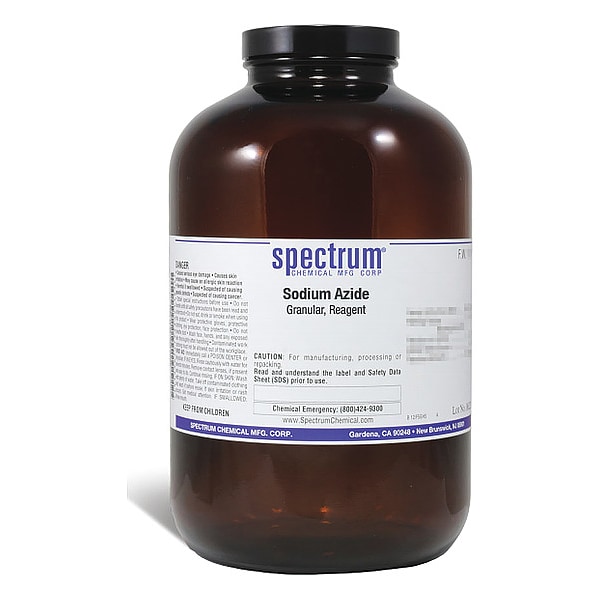Spectrum Chemical Sodium Azide, Granular, Reagent, 2.5kg SO110-2.5KG13 ...