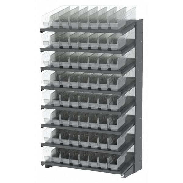 Akro-Mils Steel Pick Rack, 36-3/4" W x 60-1/4" H x 18" D, 8 Shelves ...