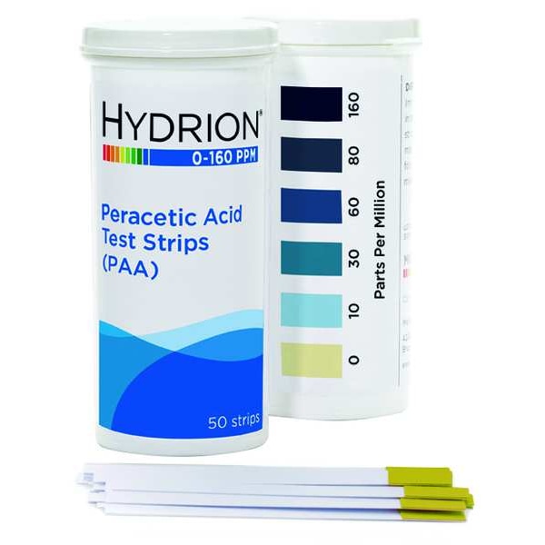 Hydrion Peracetic Acid Test Strip, 50 Strips PAA160 | Zoro