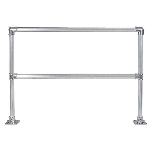 Hollaender Handrail Section, 6 Ft, Aluminum Mil 50230 | Zoro