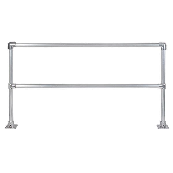 Hollaender Handrail Section, 8 Ft, Aluminum Mil 50240 | Zoro