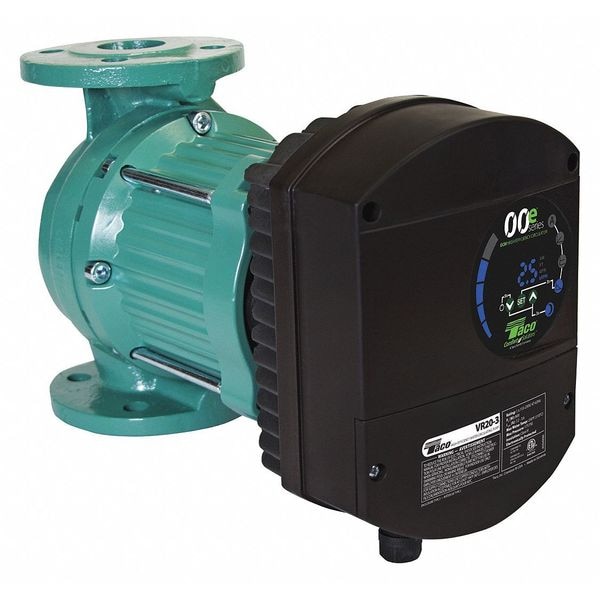 Taco HVAC Circulating Pump, 0.035 to 1.088 hp, 230V, 1 Phase, Flange Connection VR20M-F | Zoro