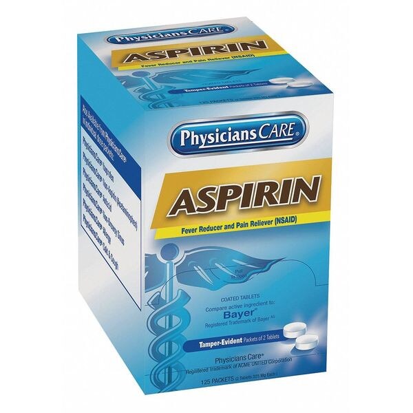 Physicianscare Pain Relief, Tablet, PK125 54034 | Zoro