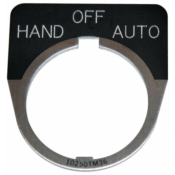 Eaton Cutler-Hammer Legend Plate, Hand Off Automatic, Black 10250TM51 ...