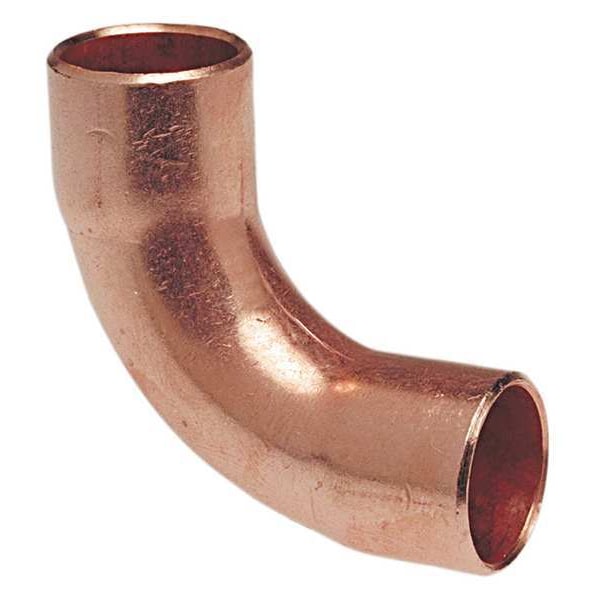 Nibco 1" x 3/4" NOM C Copper Reducing 90 Deg Long Radius Elbow 607LTR ...