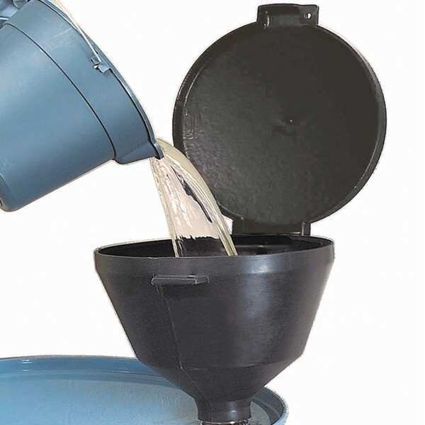 Pig Funnel, Polyethylene, 10 qt. DRM680-BK | Zoro