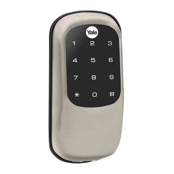 Yale Real Living Electronic Keyless Deadbolt, Satin Nickel YRD246HA619 ...