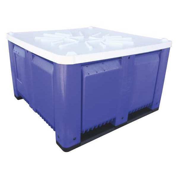 Decade Products White Plastic Bulk Container Lid M48L-110 | Zoro