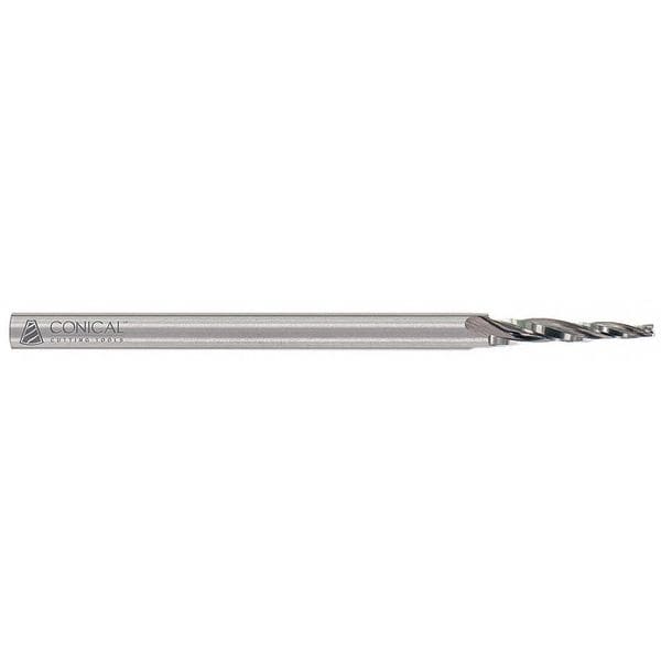 Conical Tool Tapered End Mill, 2 Deg, 0.047" Tip Dia, Dimension Type ...