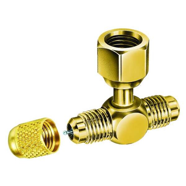 Jb Industries 1/4" Access Valve Tee w/ Flare Nut, PK3 A31852 | Zoro