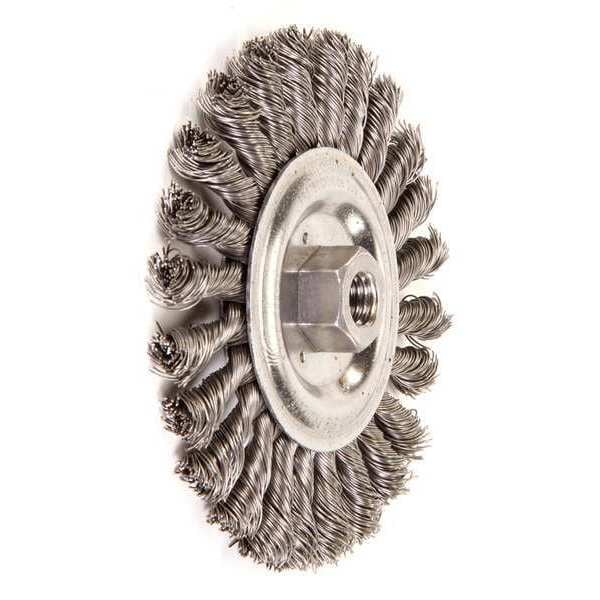 Weiler Twist Wire Wheel Wire Brush, Threaded Arbor 94103 | Zoro