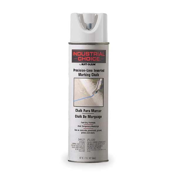Rust-Oleum Inverted Marking Chalk Aerosol, 20 oz, White, Water -Based ...