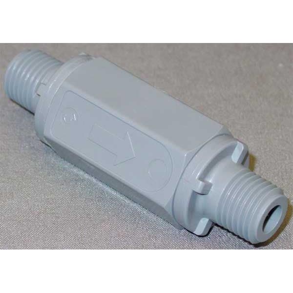 Zoro Select 1/4" MNPT Gray PVC Ball Cone Spring Check Valve PVC CHK 426 ...