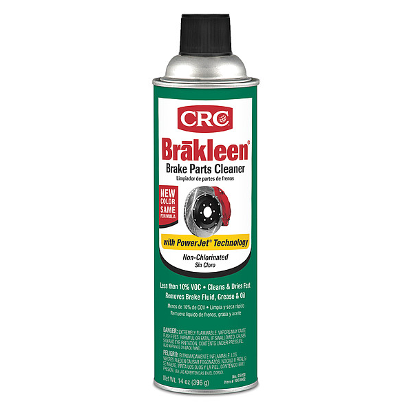 Crc Brake Parts Cleaner, Brakleen, Aerosol Spray Can, 14 oz, Solvent ...